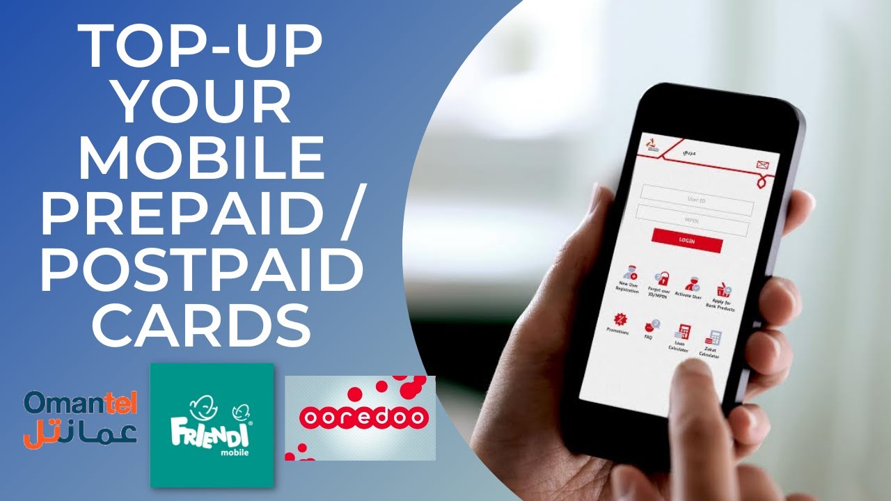 How to top-up your prepaid cards with Bank Muscat mBanking App| Hindi version - YouTube
