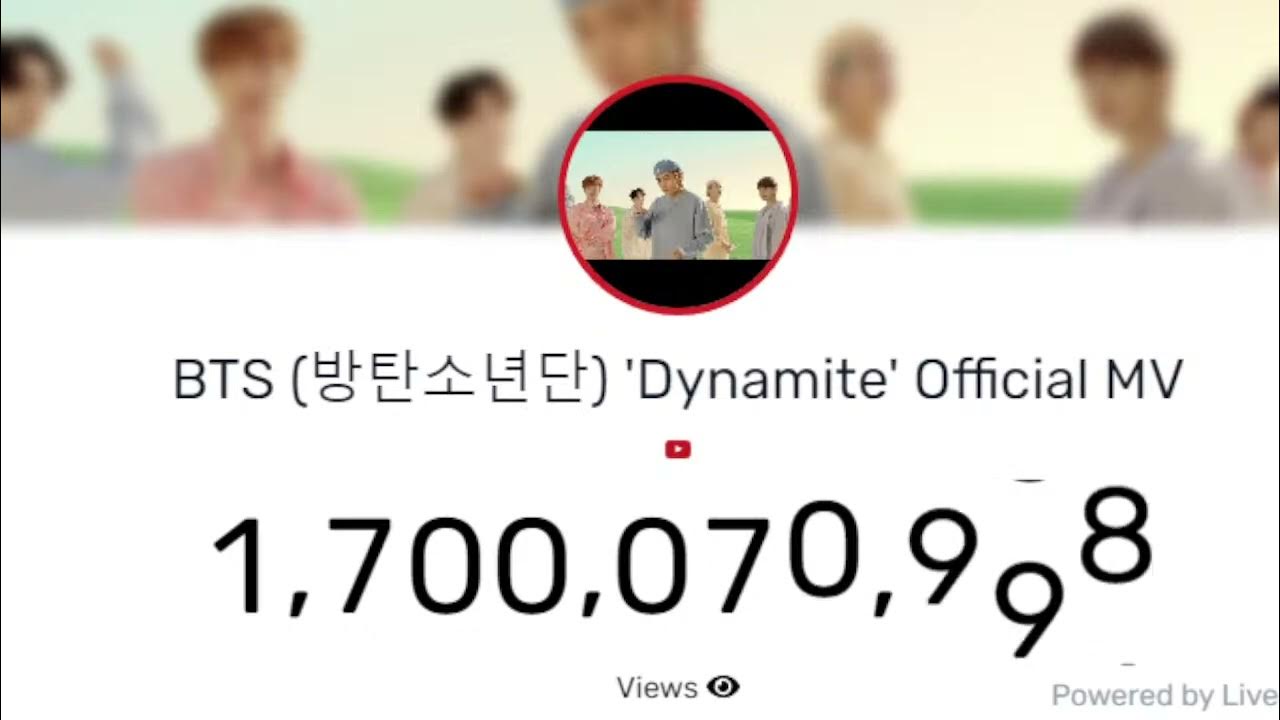 Copy of BTS 'Dynamite' M/V live views count - YouTube