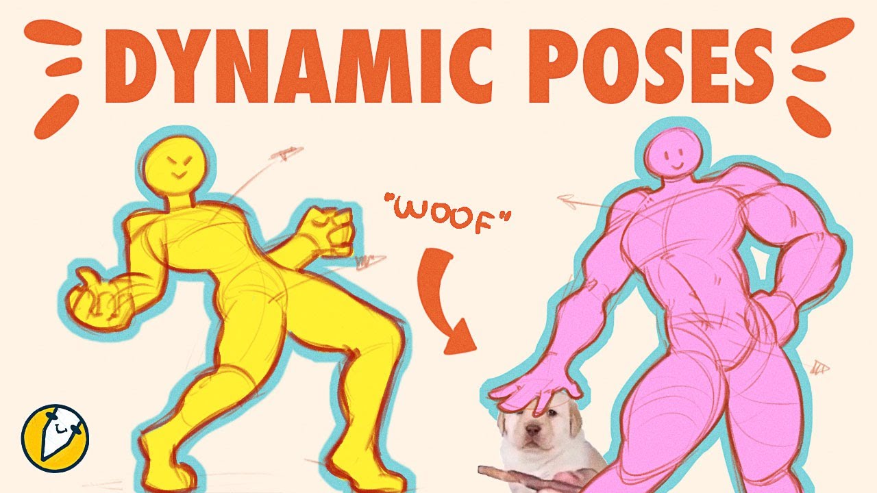 Draw Dynamic Poses [ tutorial in clip studio paint wacom ipad ] - YouTube
