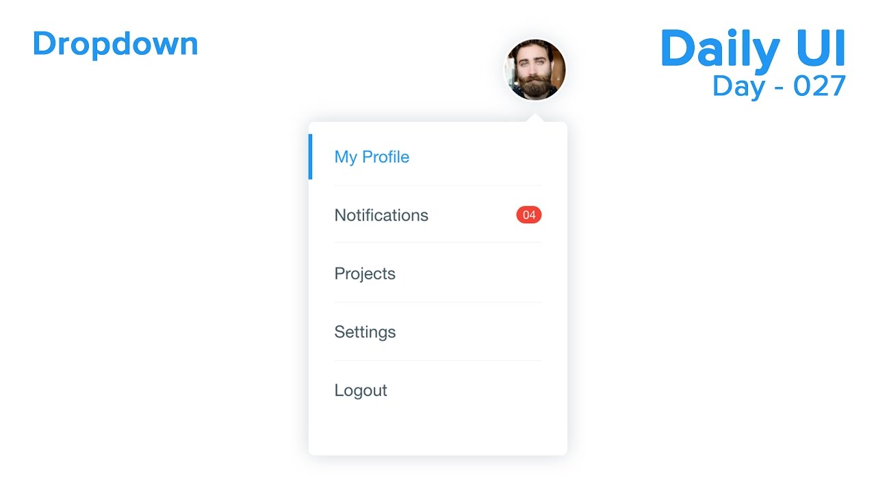 Daily Ui Day 027 Dropdown Youtube