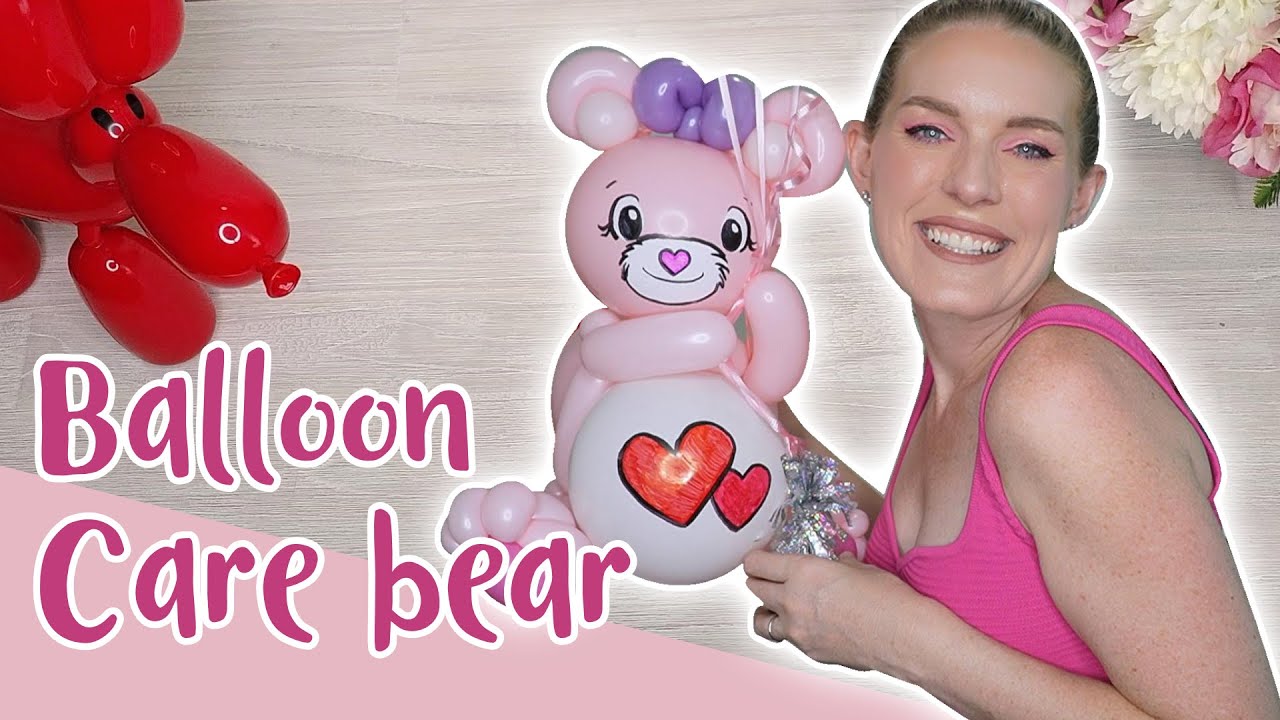 Care bear balloon tutorial // my 80's heart is happy - YouTube