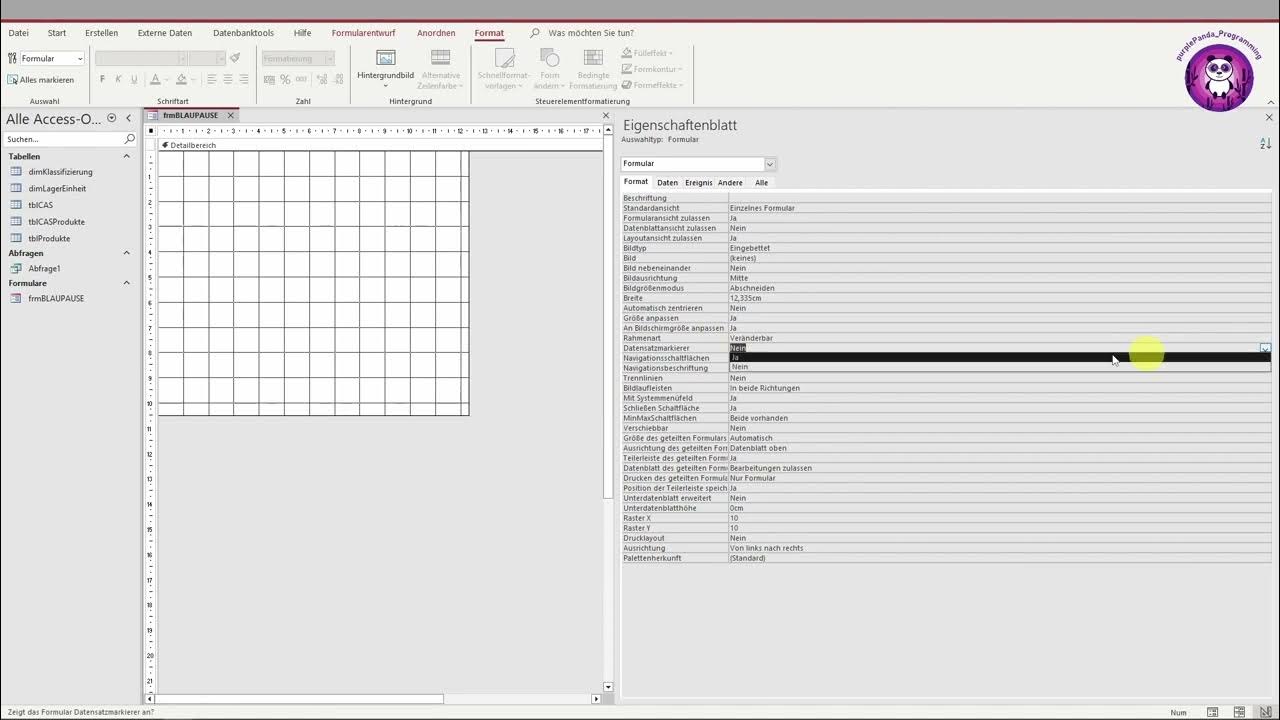 5 Minuten MS Access: TEIL 2 - Graphische Benutzeroberfläche (GUI ...