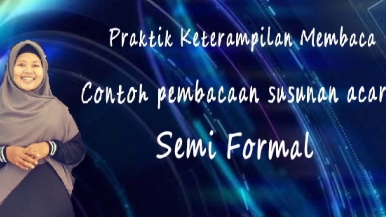 Pembacaan susunan acara semi formal oleh Nurhadi - YouTube