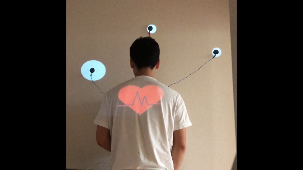 Interactive projection mapping - heartbeat!! - YouTube