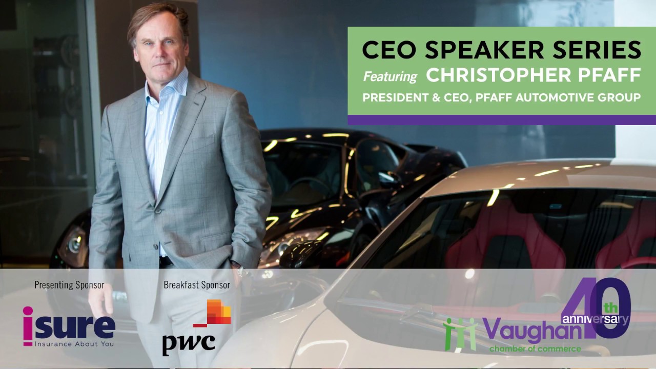 CEO Speaker Series - FT. Christopher Pfaff, Pfaff Automotive - YouTube