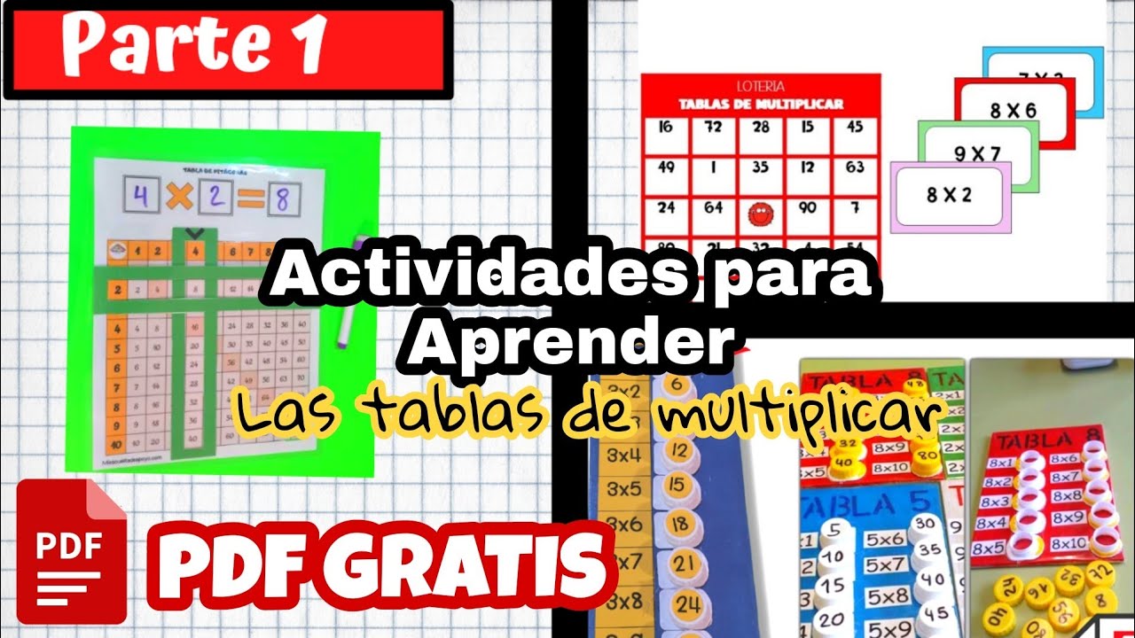 Tabla Del Preescolar Material Didactico Tablas De Mul