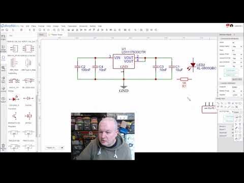 Schematic capture in EasyEDA - Arduino Radio Tower - YouTube