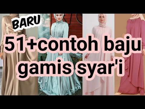 51+ Contoh Model Baju Gamis Syar'i Terbaru dan Terpopuler