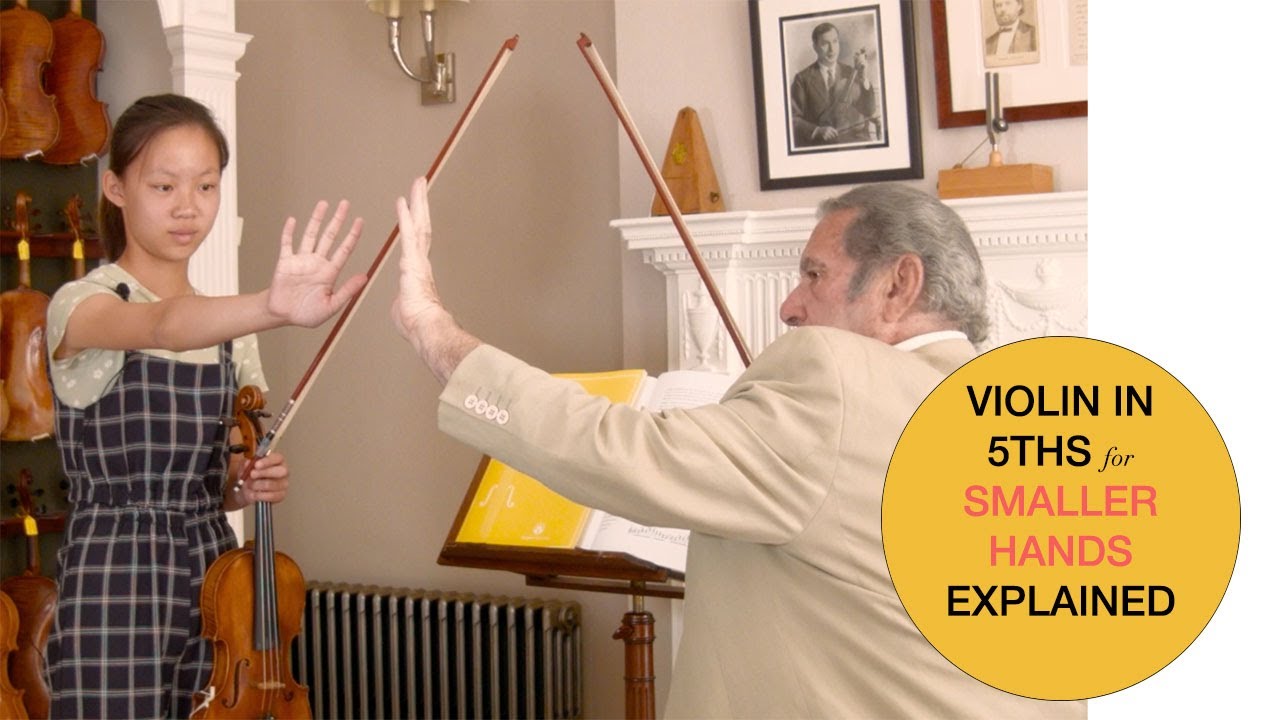 Violin in 5ths for smaller hands explained | Prof. Rodney Friend's ...