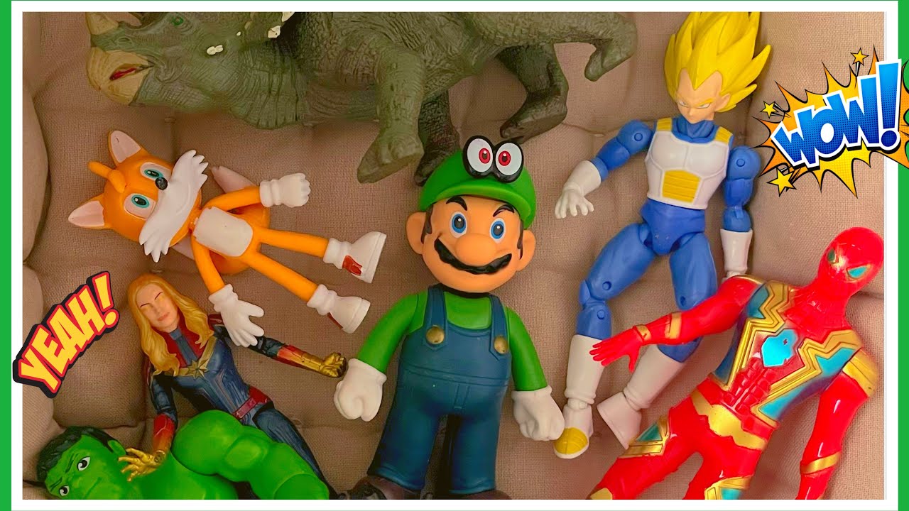🟢 Luigi, Super Vegetta, Hulk, Iron Spider, Triceratops, Tails, hippo 🦛 ...