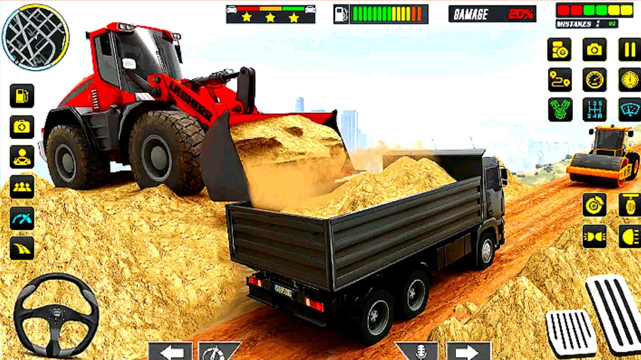 Highway Road Construction Game 3D - City Construction Game Simulator - Android Gameplay #game #9 ...