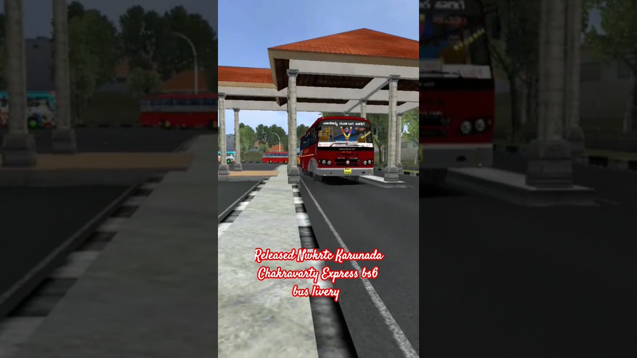 2025 Updated Nwkrtc Karunada Chakravarty Express bs6 back door bus Livery || Released || - YouTube