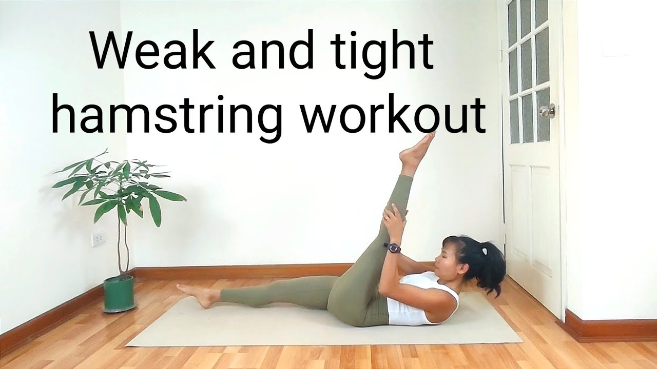 Best workout for tight and weak hamstrings with music - no talking ...