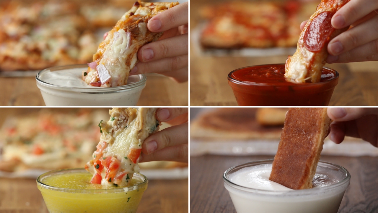 Pizza Dippers 4 Ways - YouTube