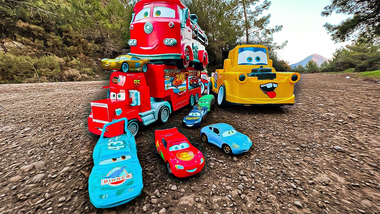 More than 50 Toy Cars Mini Car & Big Mac Trailer | Car Videos For Kids ...