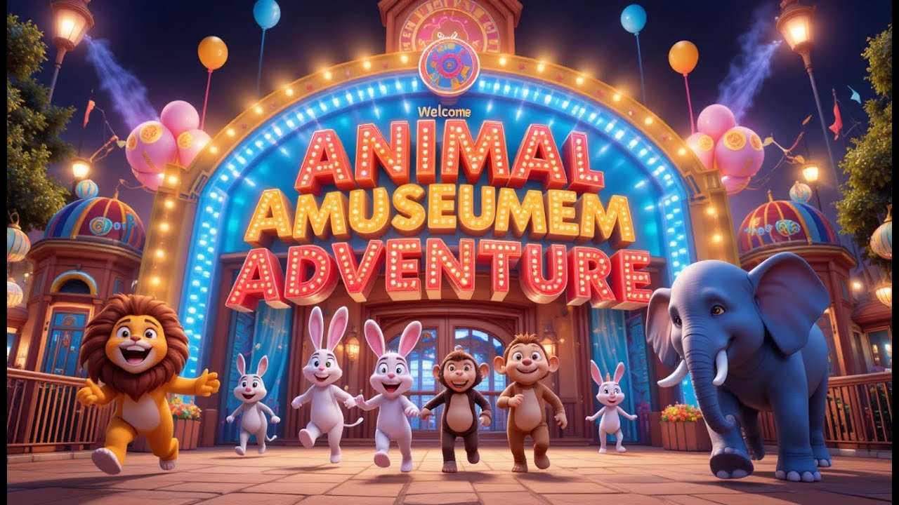 "Animal Amusement Park Song 🎠 | Fun Kids Song About a Theme Park ...