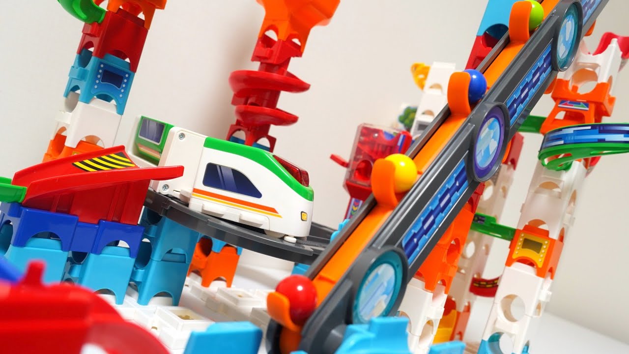 ジェットコースターマーブルランレース MARBLE RUSH! 【VTech】SKY ELEVATOR SET Official ...