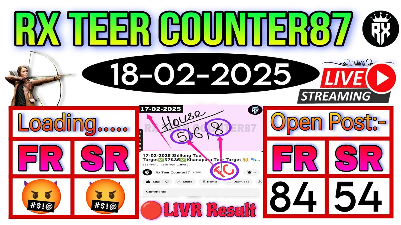 🔴 Live Today Teer Target 😈18-02-2025😈 Khanapara Teer Target🤬 #khasi ...