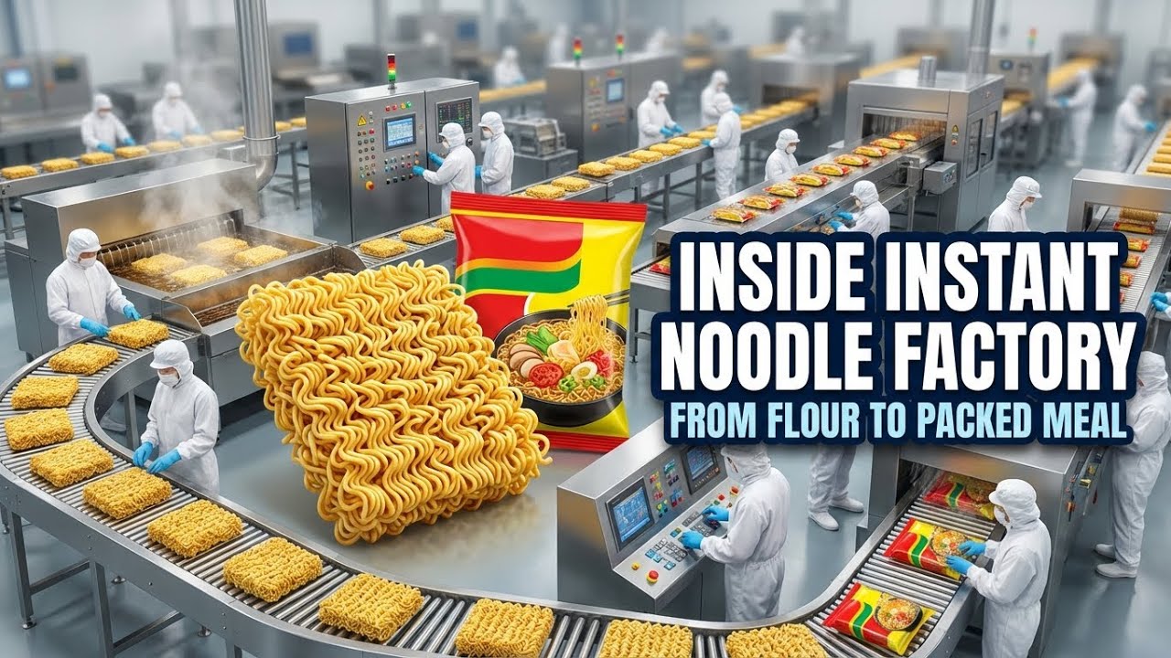 How Instant Noodles Are Made Inside the Factory – From Wheat to Ready ...