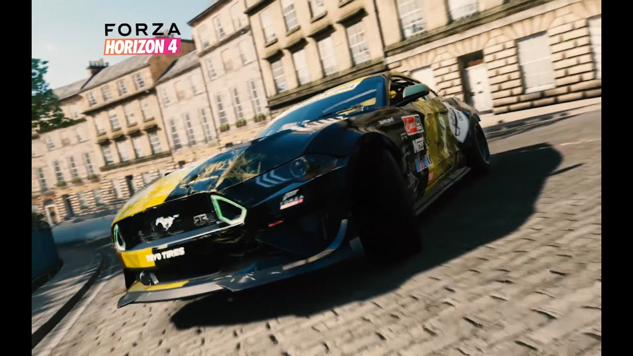 Forza Horizon 4 - Edinburgh drift session #25 RTR Mustang - YouTube