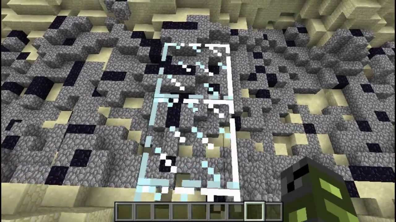 Magic Bridge Using /setblock in Minecraft Snapshot 13w37a - YouTube