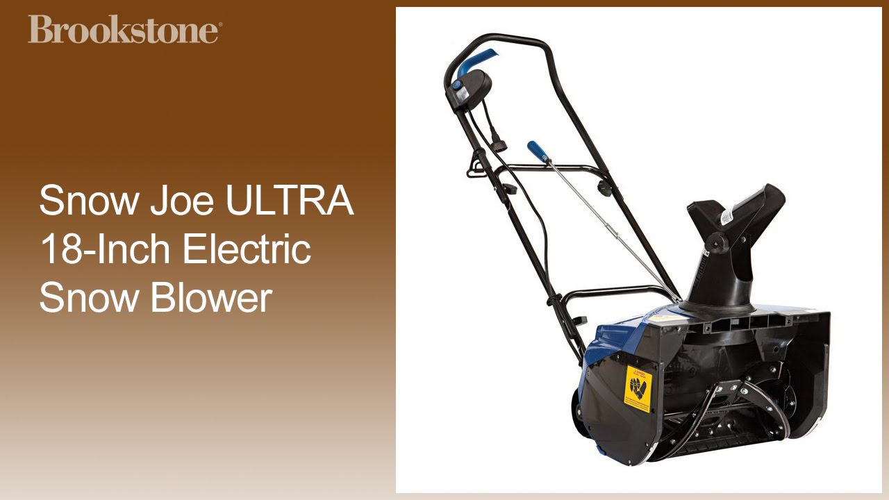 Snow Joe ULTRA 18-Inch Electric Snow Blower How to Video - YouTube