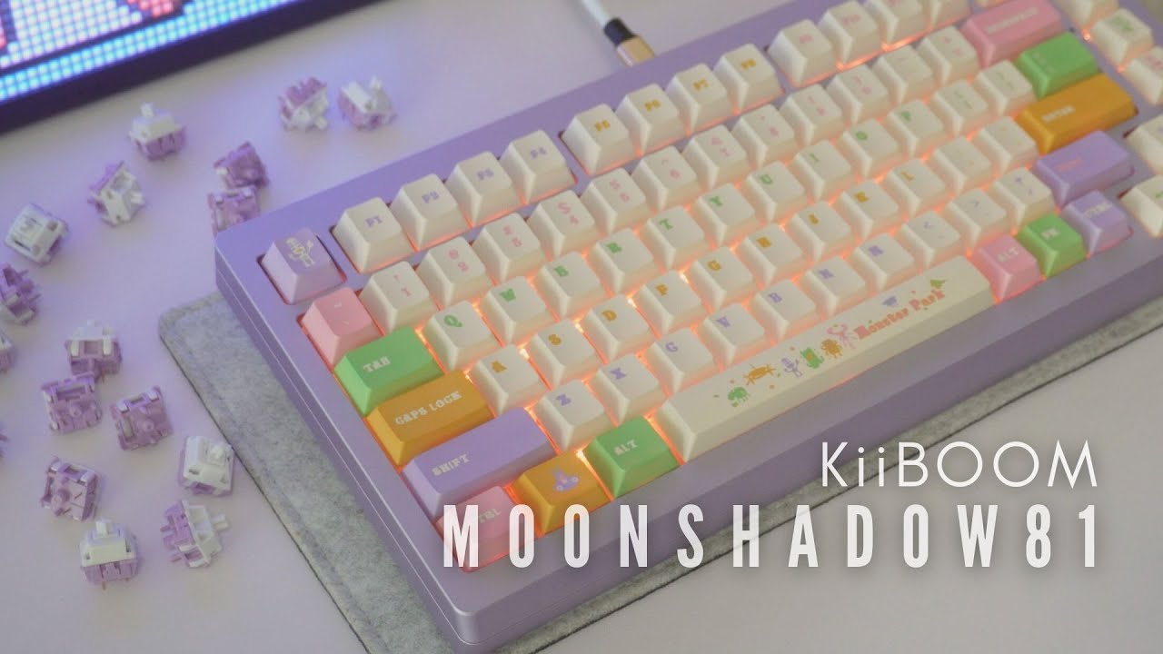 clacky keyboard? KiiBOOM Moonshadow 81 - YouTube
