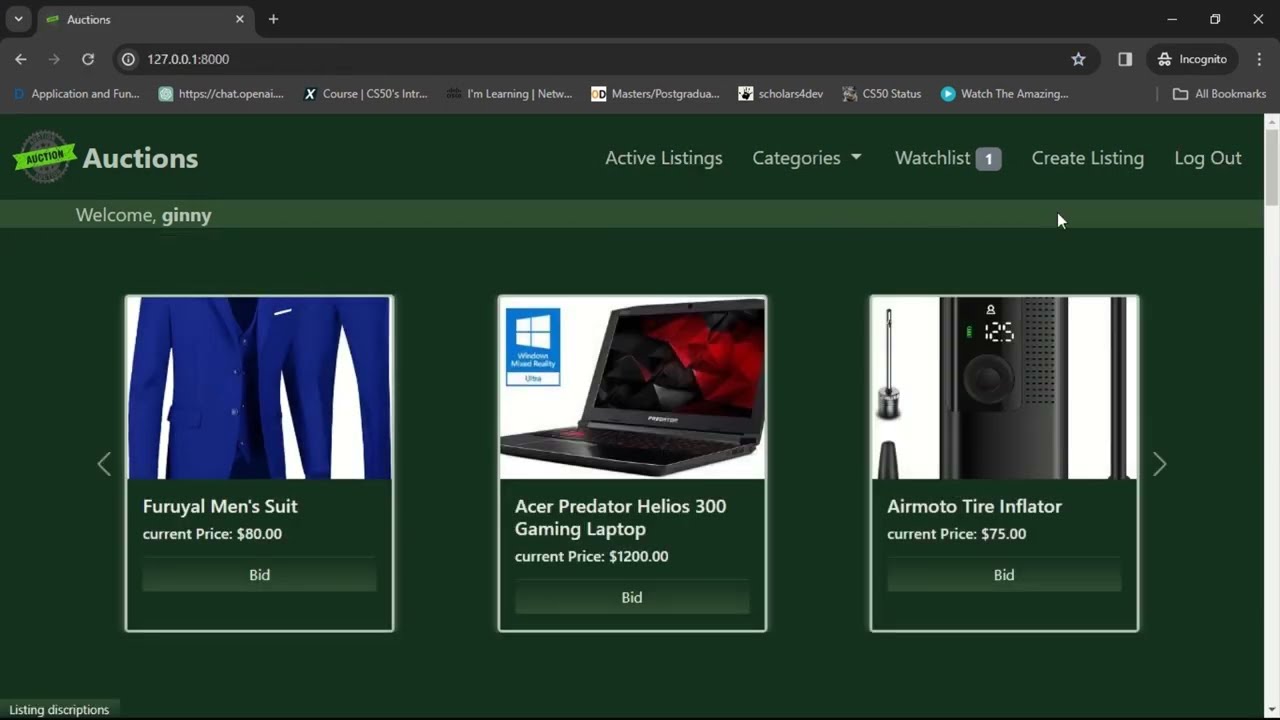 GitHub - FrezerSirak/django-auctions-webapp: An online auction platform built with Django and ...
