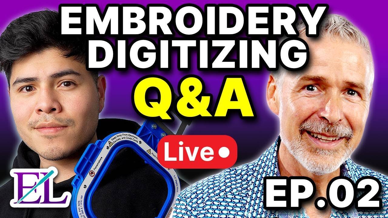 Q&A Embroidery & Digitizing Session - Part 2! - YouTube