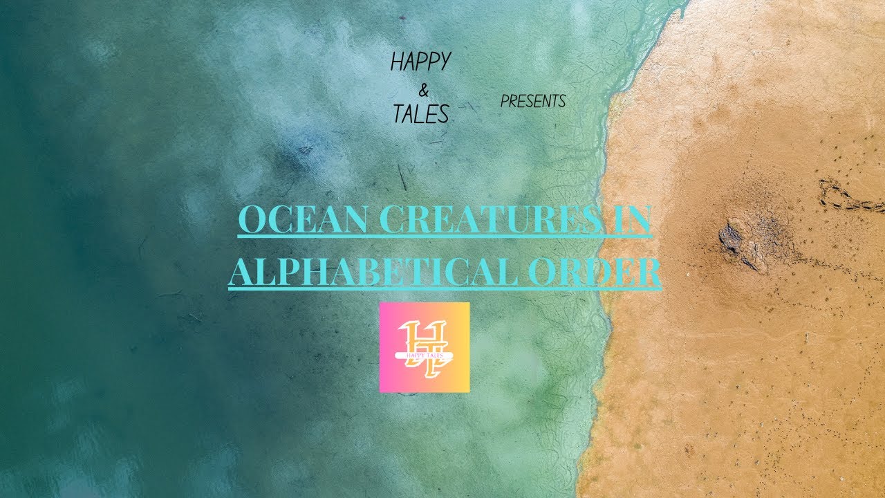 Sea creatures in alphabetical order. #kidsvideo #kidseducation - YouTube
