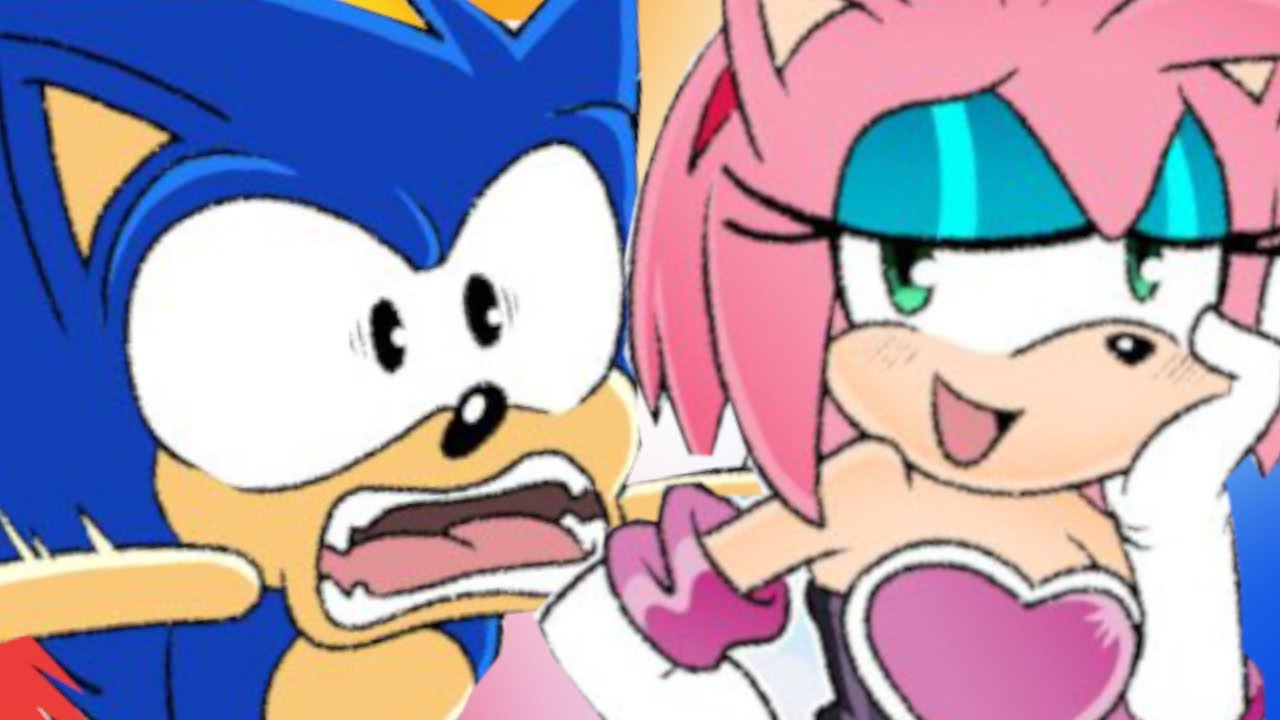 AMY ROUGE FLIRTS WITH SONIC?! (Sonic Short Comic Dub) - YouTube
