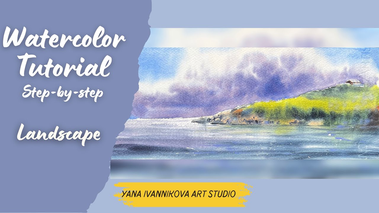 Watercolor Landscape Tutorial - YouTube
