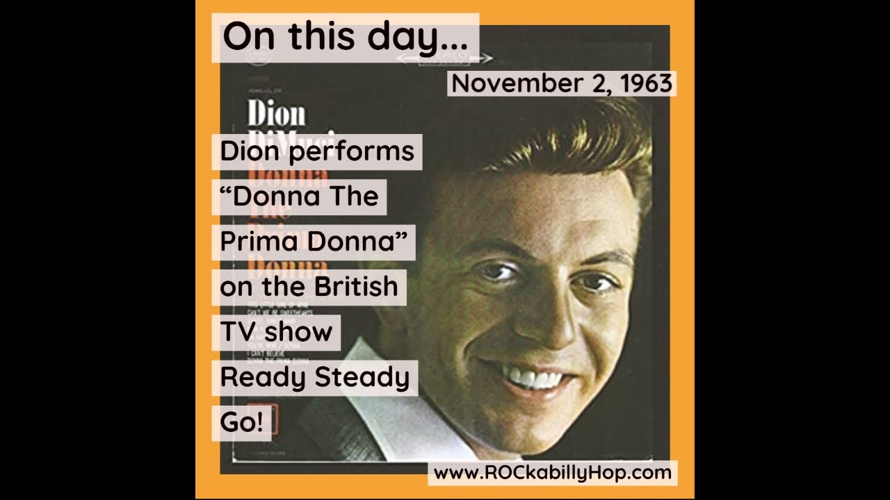 November 2, 1963 – Dion - YouTube