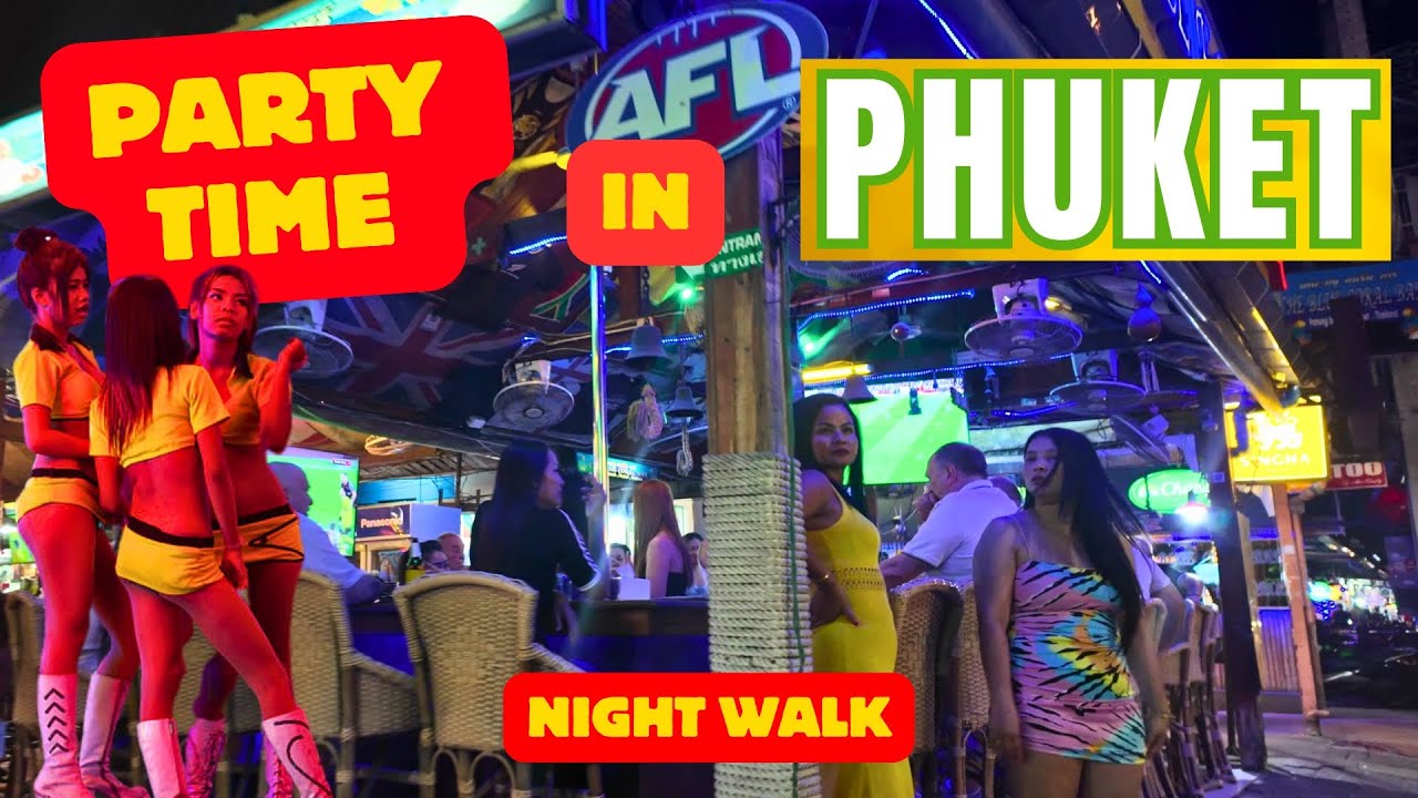 (RE UP) Crazy Phuket Nightlife Walk Through Beach rd Patong 2024 - YouTube