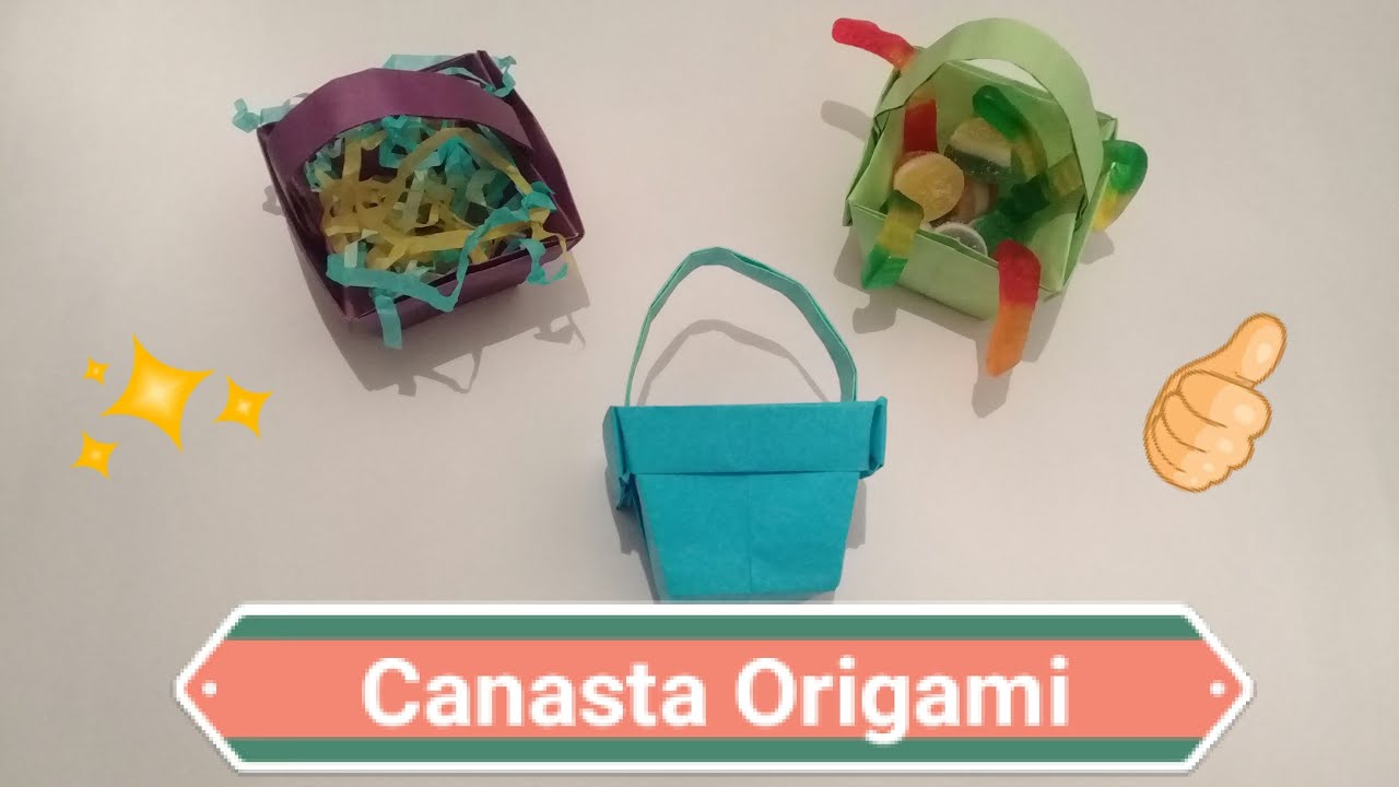 CANASTAS DE ORIGAMI - YouTube