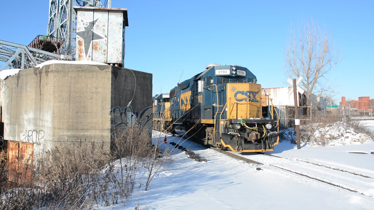 CSX B749 & Q701 Combined w/ 8 Engines on the Oak Point Link (Bronx ...