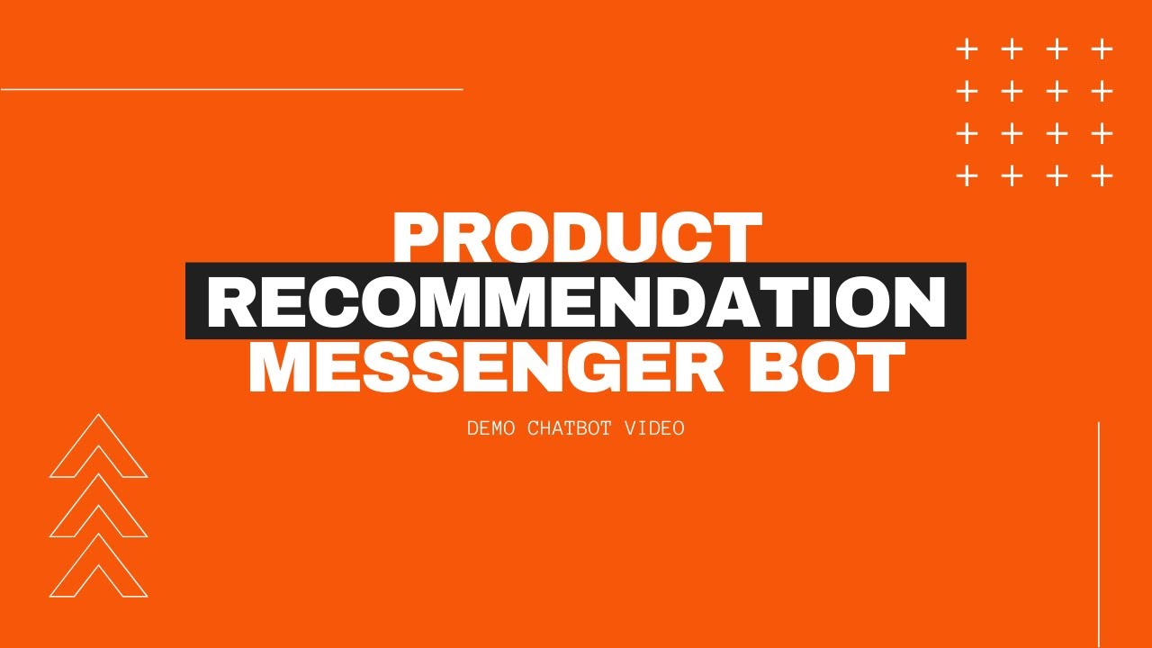 Product Recommendation Messenger Bot - YouTube
