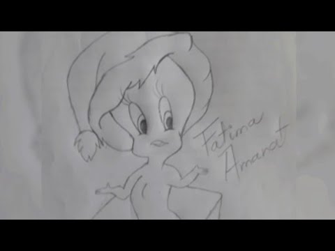How to draw a cute tweety step by step - YouTube