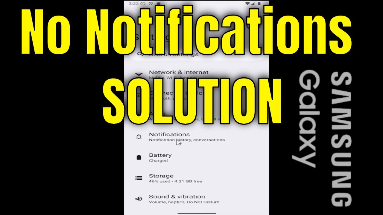 Samsung Galaxy No Notifications FIX [Guide] - YouTube