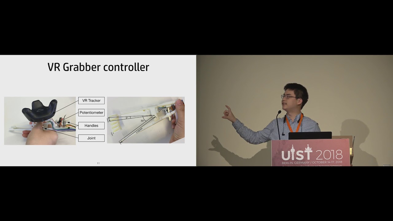 VR Grabbers: Ungrounded Haptic Retargeting for Precision Grabbing Tools ...