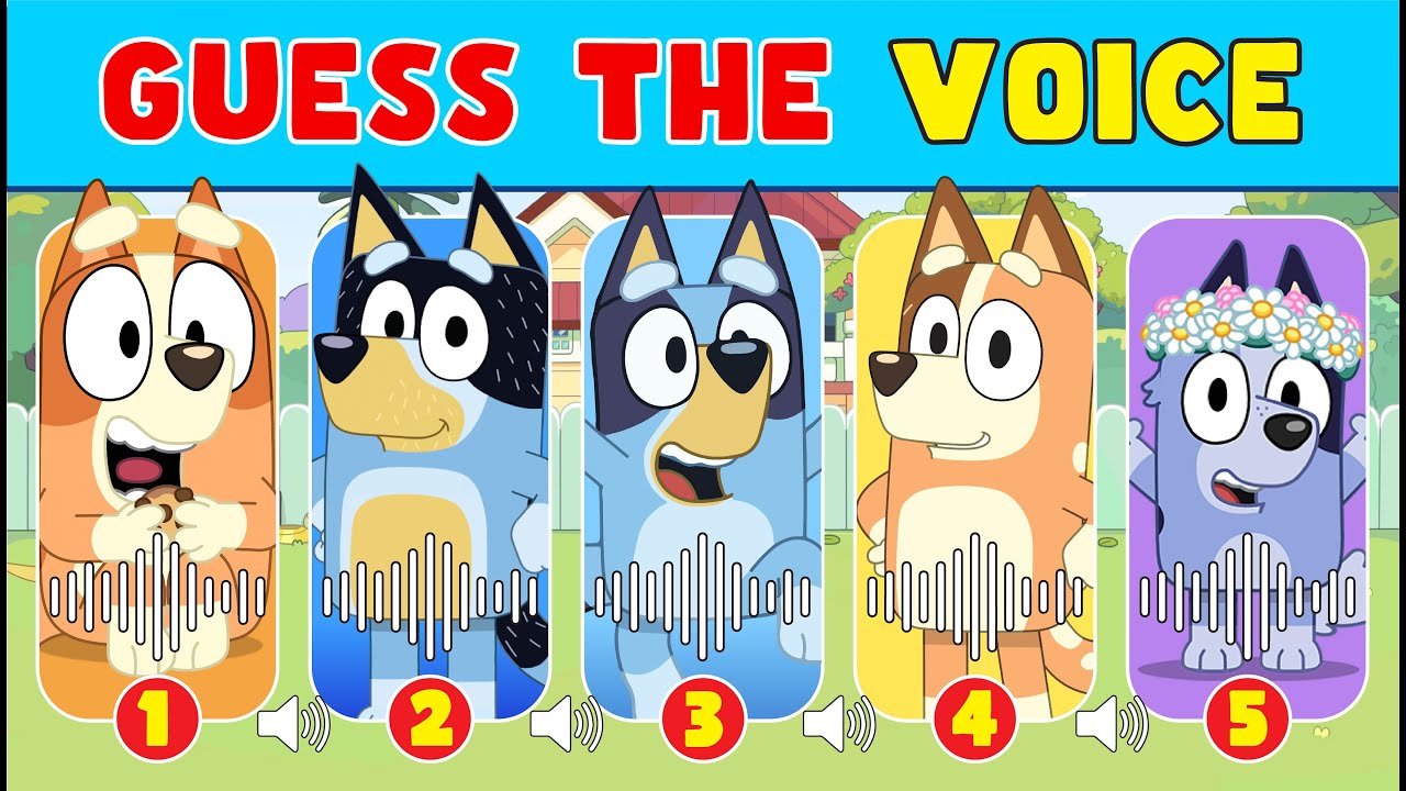 Guess the Bluey Characters by Their Voice! 🎤🐶 | Bluey, Bingo, chilli ...