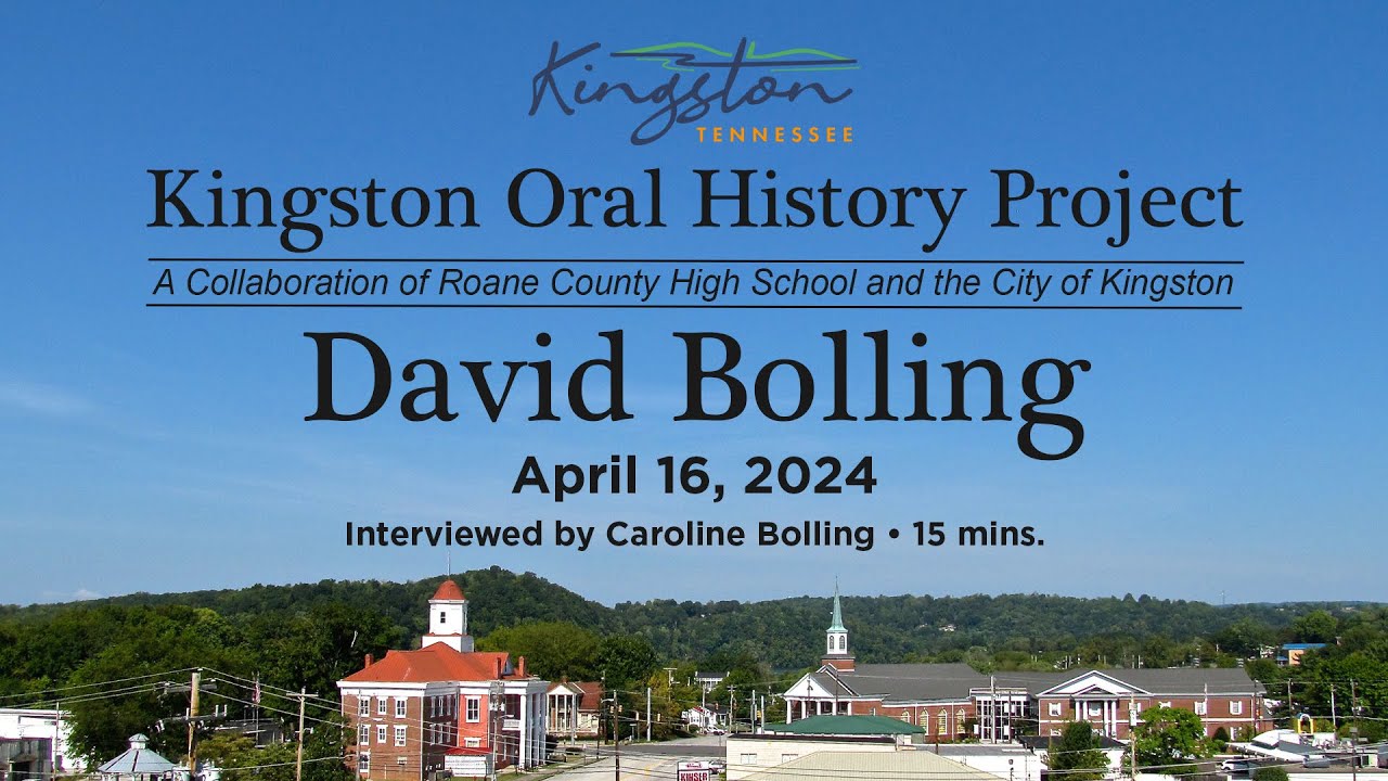 KINGSTON ORAL HISTORY PROJECT - David Bolling - YouTube