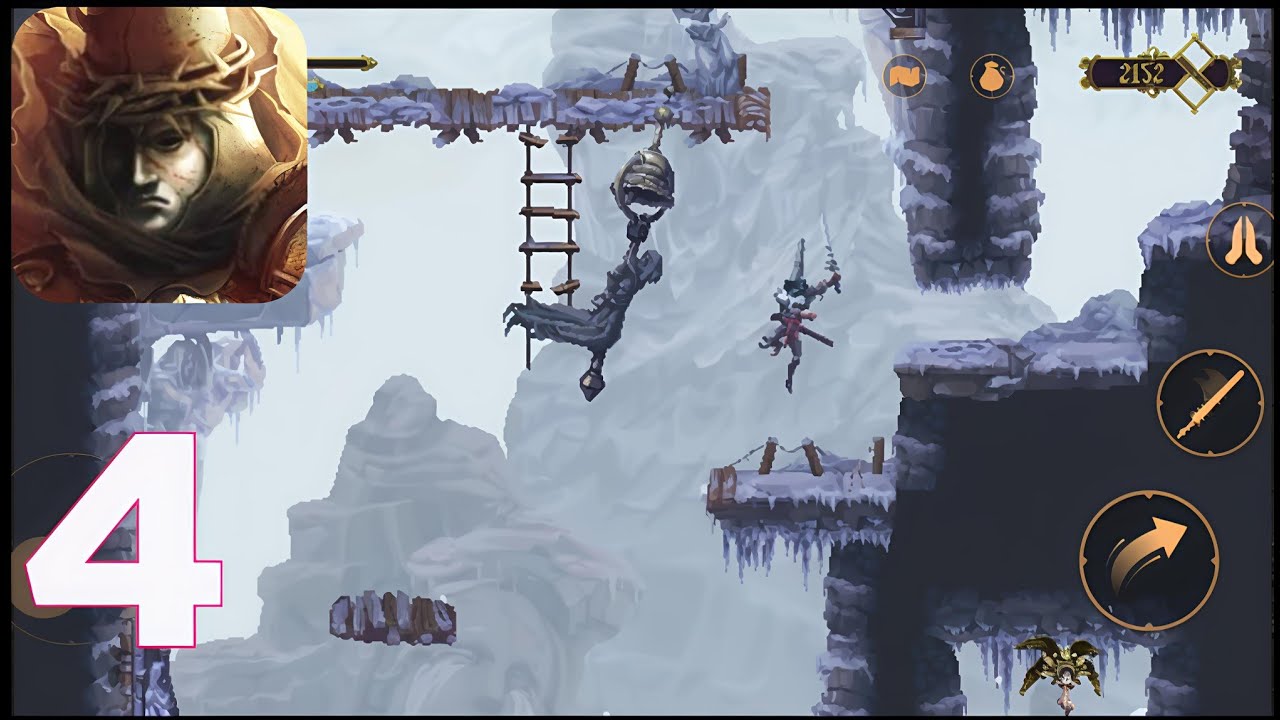 Blasphemous mobile android gameplay walkthrough | graveyard of the peaks | part 4 - YouTube