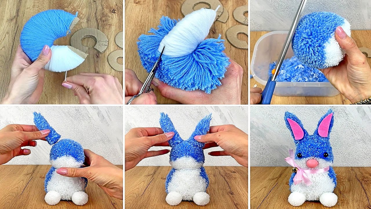 Come realizzare un dolce coniglietto con la lana 🐰😍 - YouTube