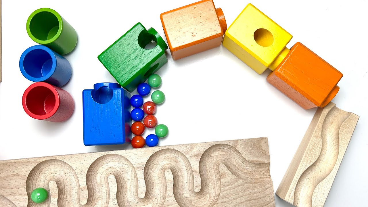 Color Sorting Marble Run ASMR #asmr - YouTube