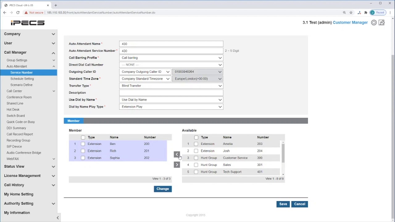 How to create an Auto Attendant on the iPECS Cloud Portal - YouTube