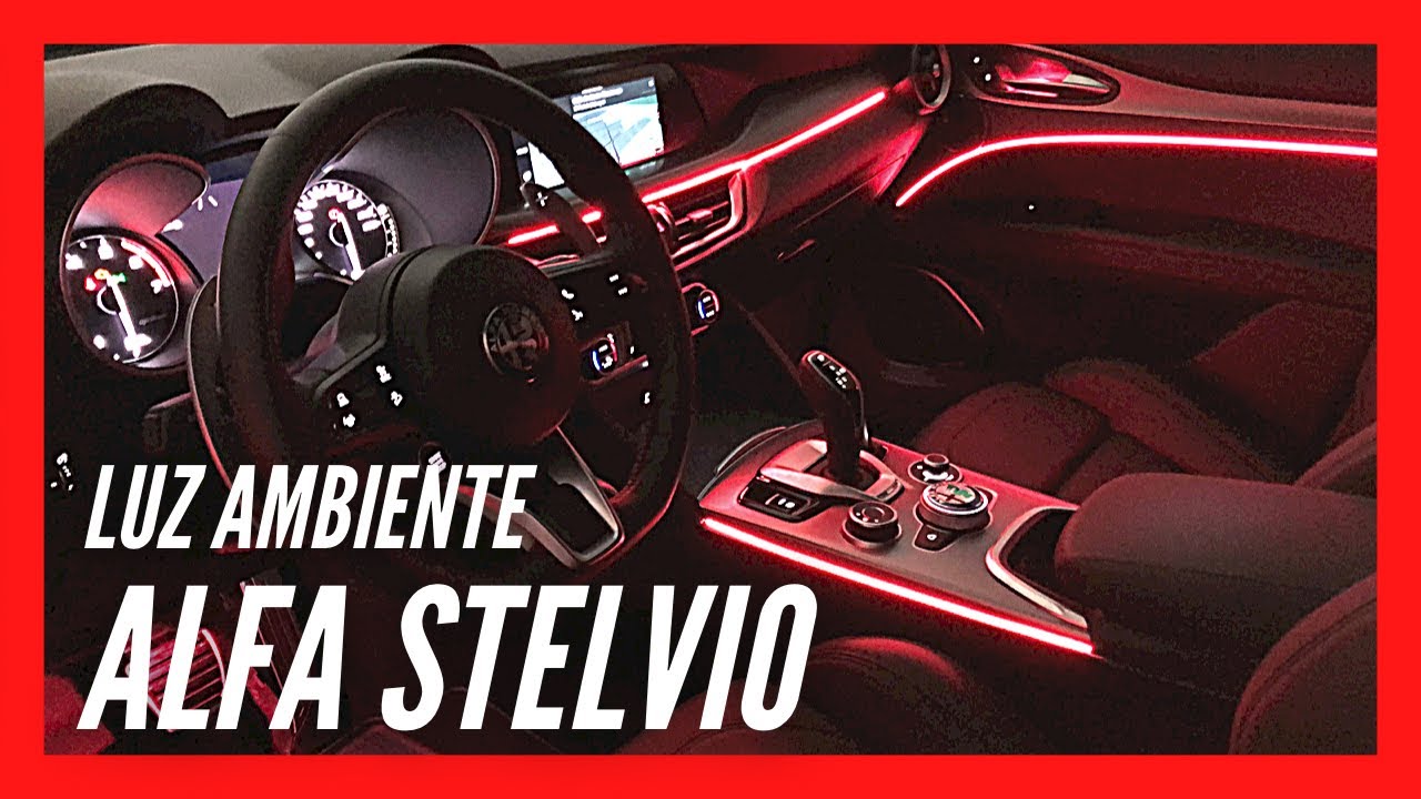 Iluminación ambiente en ALFA ROMEO STELVIO 👍 - YouTube