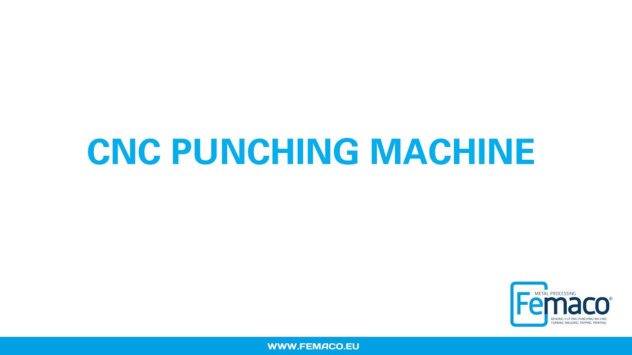 Femaco: CNC punching machine - YouTube