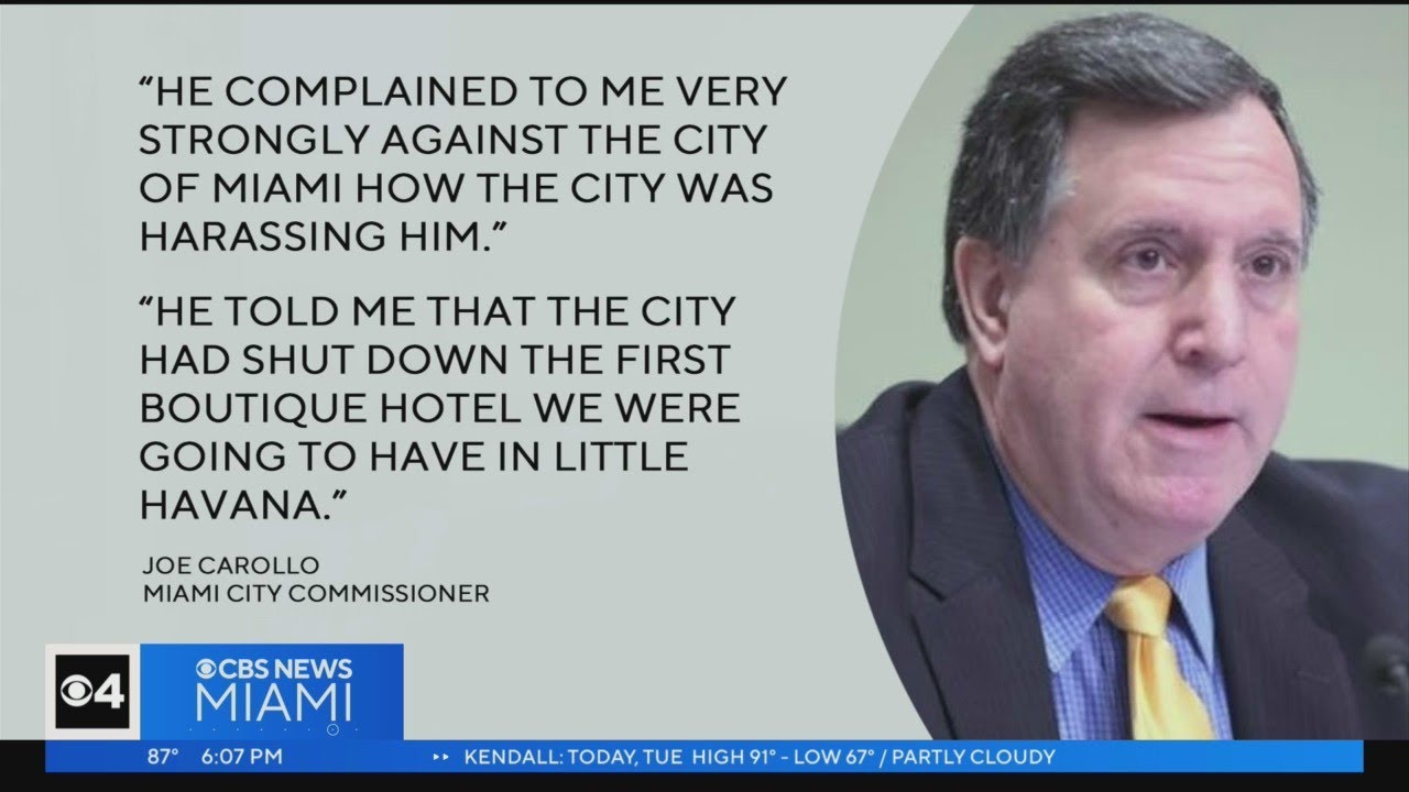 Miami Commissioner Joe Carollo hits back in court - YouTube