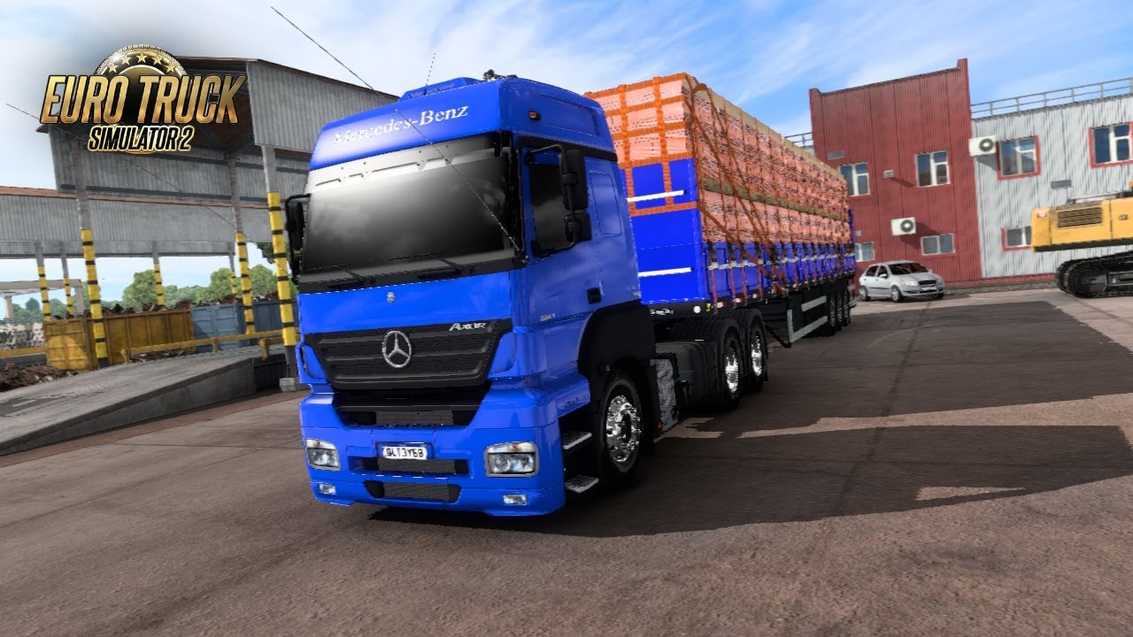 MB AXOR com Grannel 3 exos | ETS2 MODS | MAPA ELITE DA RODAGEM - YouTube